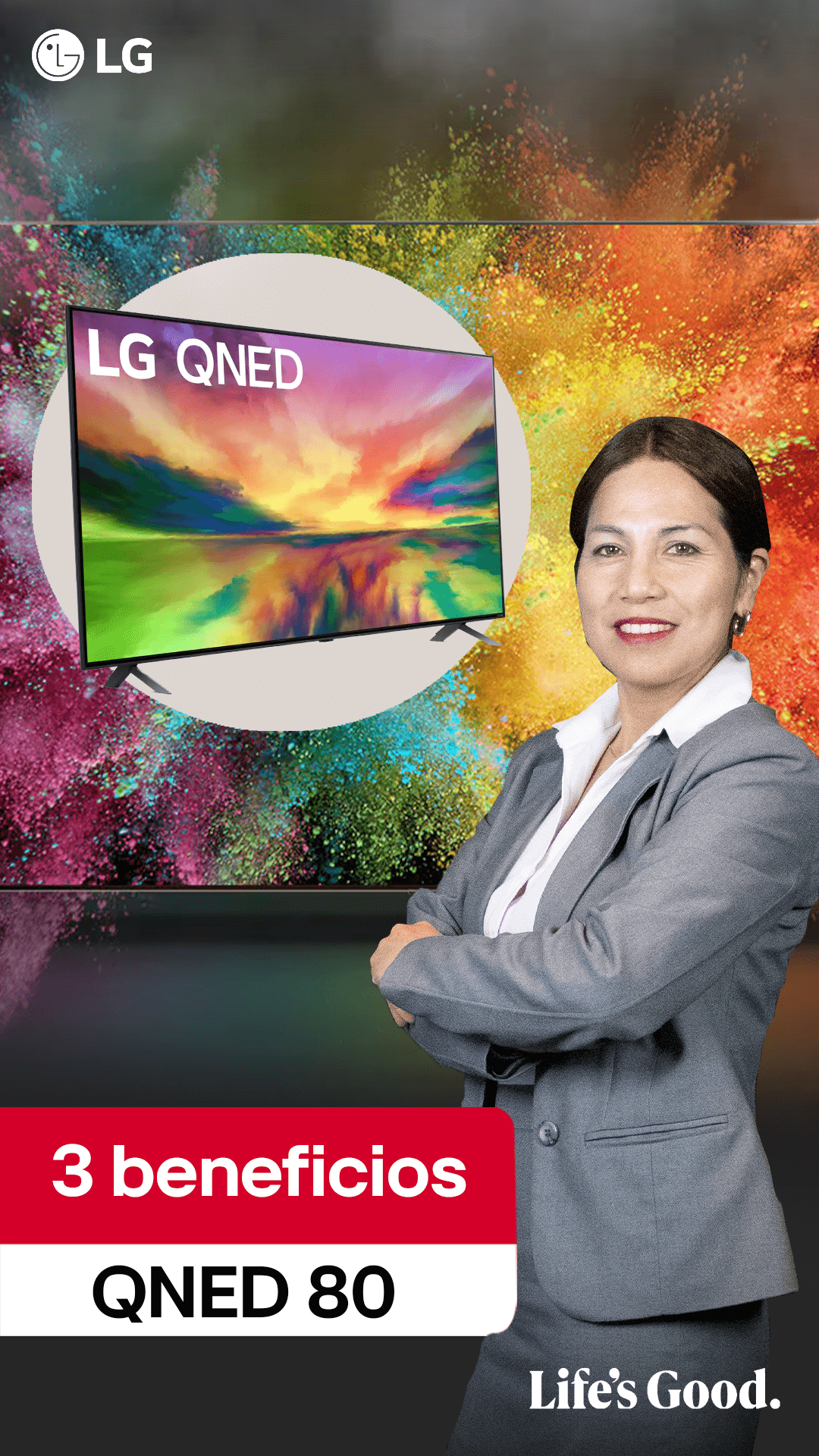 3 BENEFICIOS - QNED80 | LG Life’s Good - Universidad